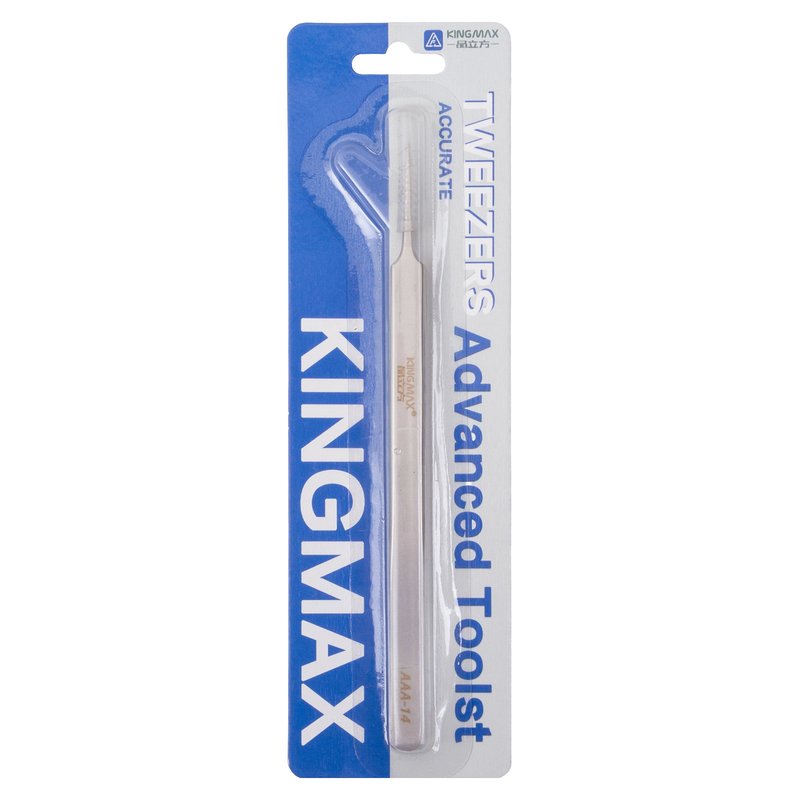 Mounting Tweezers Kingmax AAA-14, (straight, 160 mm) - GsmServer