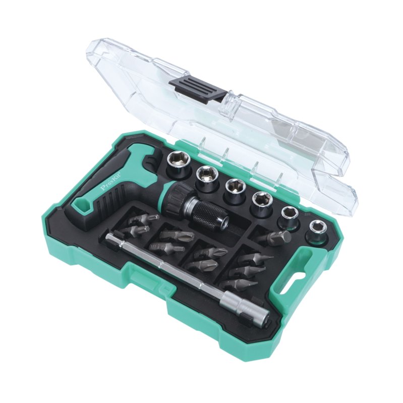 Mini T-handle Ratchet Set Pro'sKit SD-2320M - ToolBoom